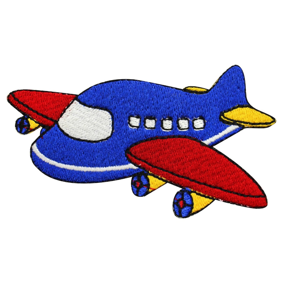 Kids Airplane Patch, Plane Patch, Kids Rhymes Patch Embroidered Iron on ...