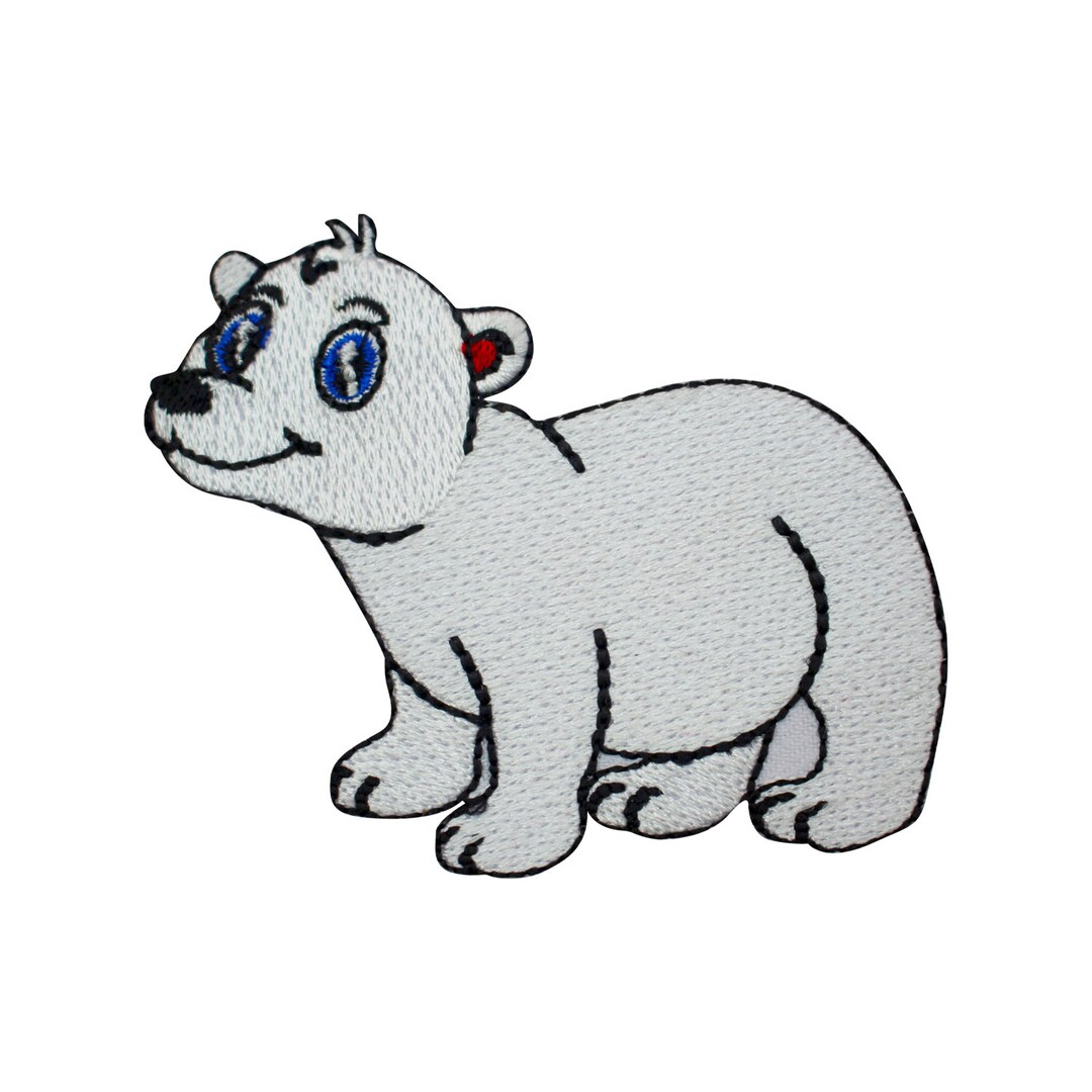 Polar Bear Patch Bear Patch Bear Cub Patch Kids Rhymes Patch - Etsy