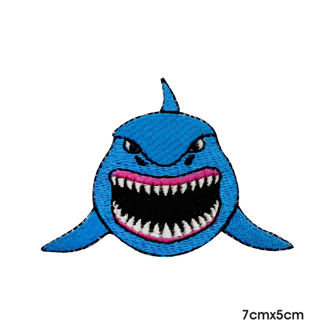 Cute Kids Shark Patch, Kids Shark Patch Kids Rhymes Patch Embroidered ...