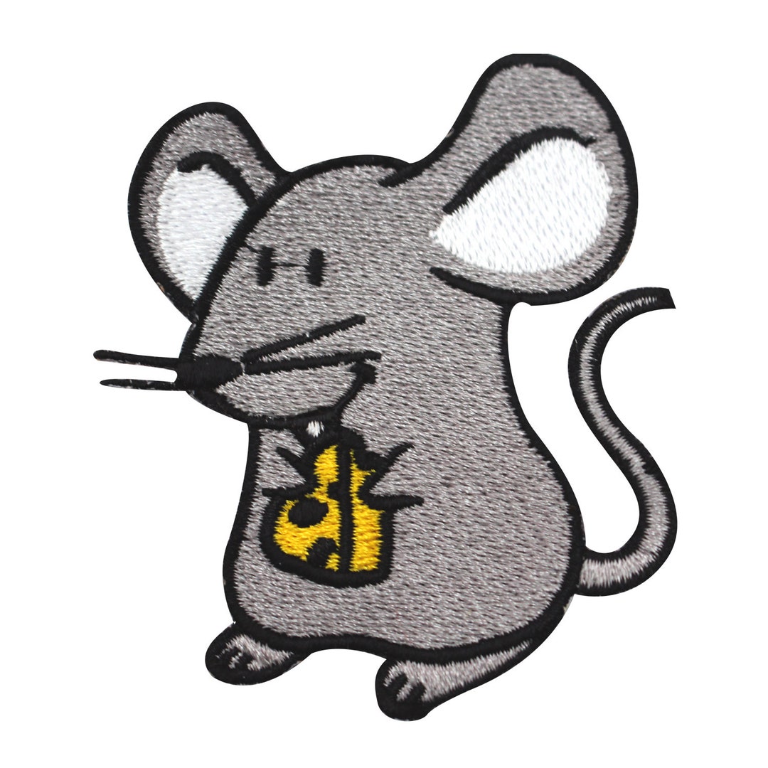 Rat Patch, Kids Rat Cartoon Patch, Mouse Patch, Kids Rhymes Patch Embroidered Iron on Sew on ...