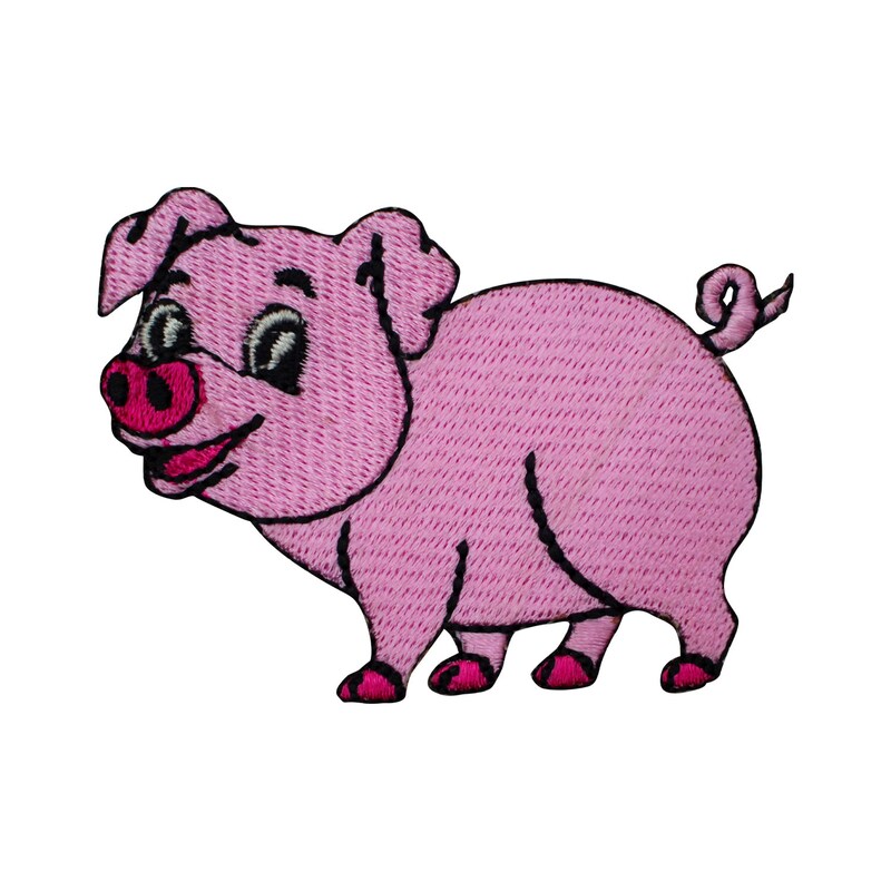 Iron on Pig Patch - Etsy