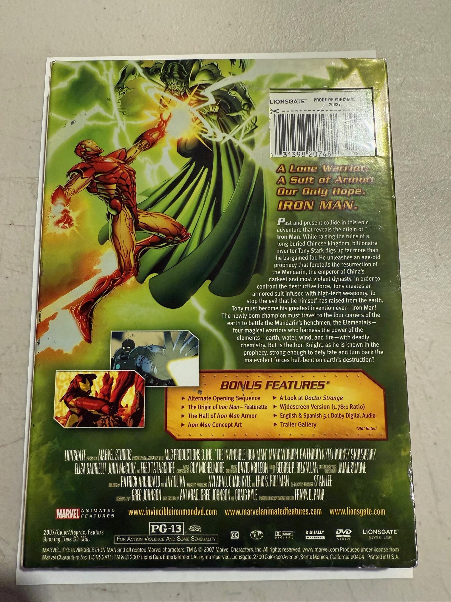 Invincible Iron Man Animated Movie DVD - Etsy