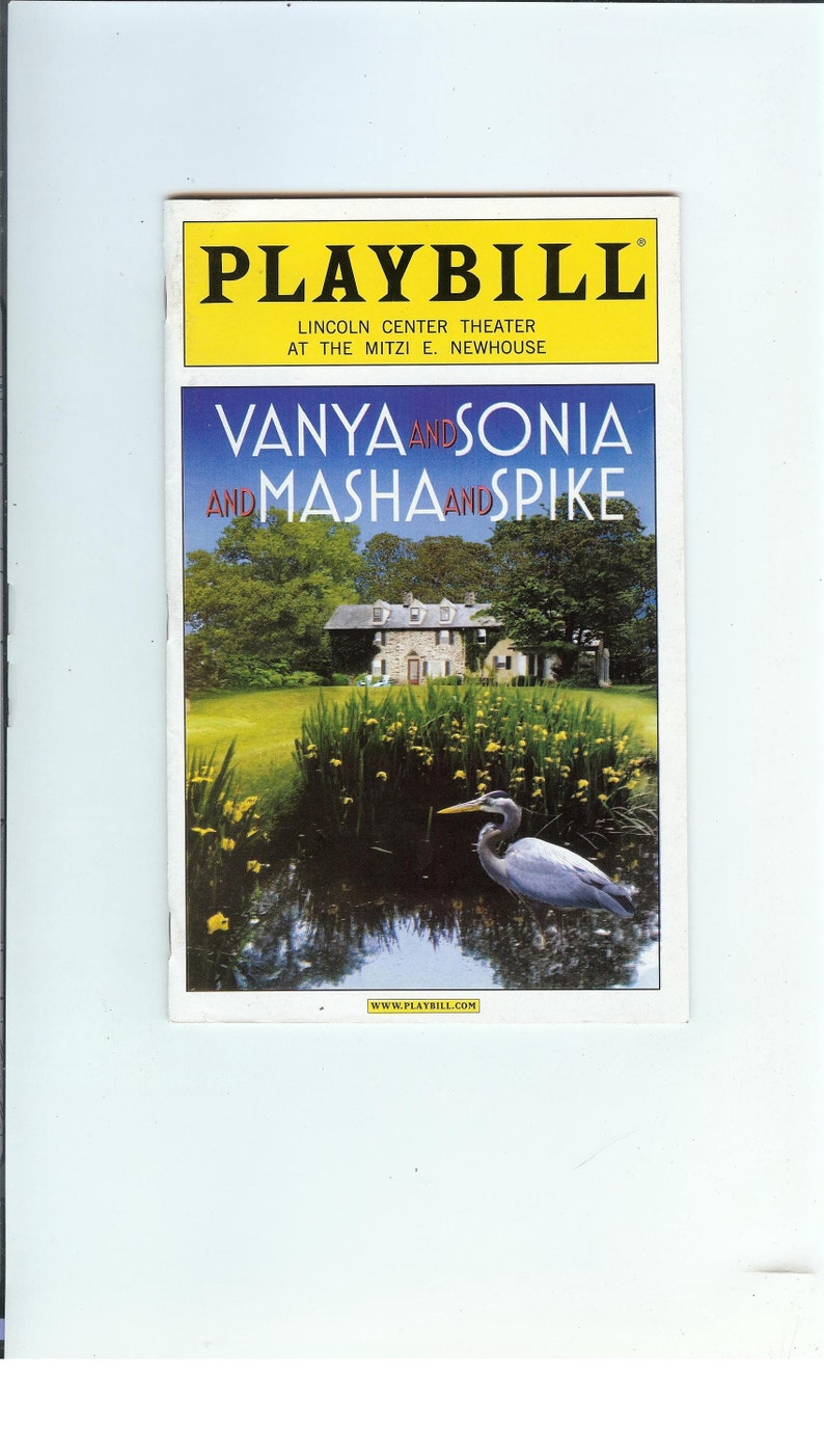 Playbill Vanya & Sonia and Masha and Spike - Etsy
