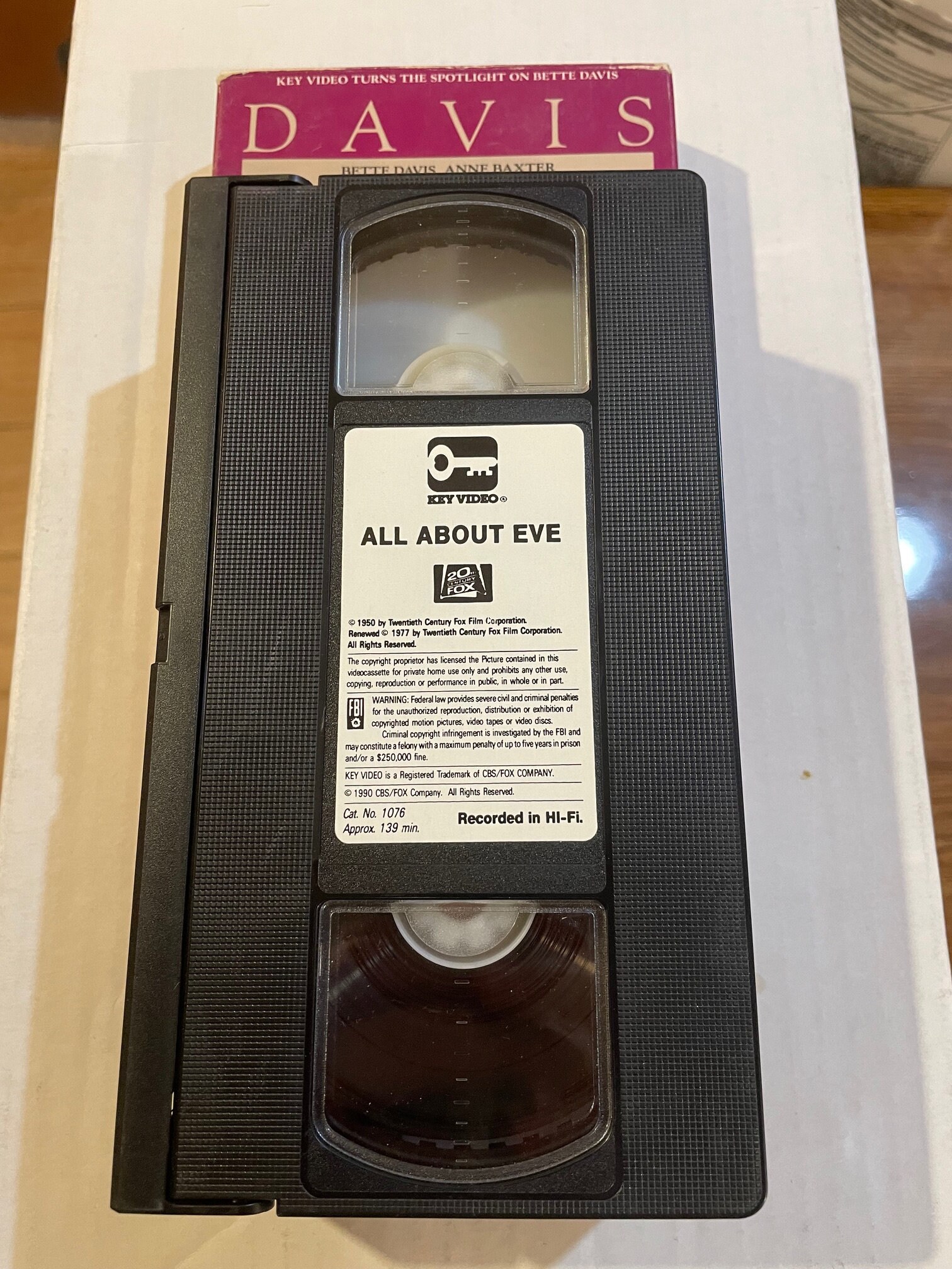 All About Eve Used VHS Starring Bette Davis - Etsy