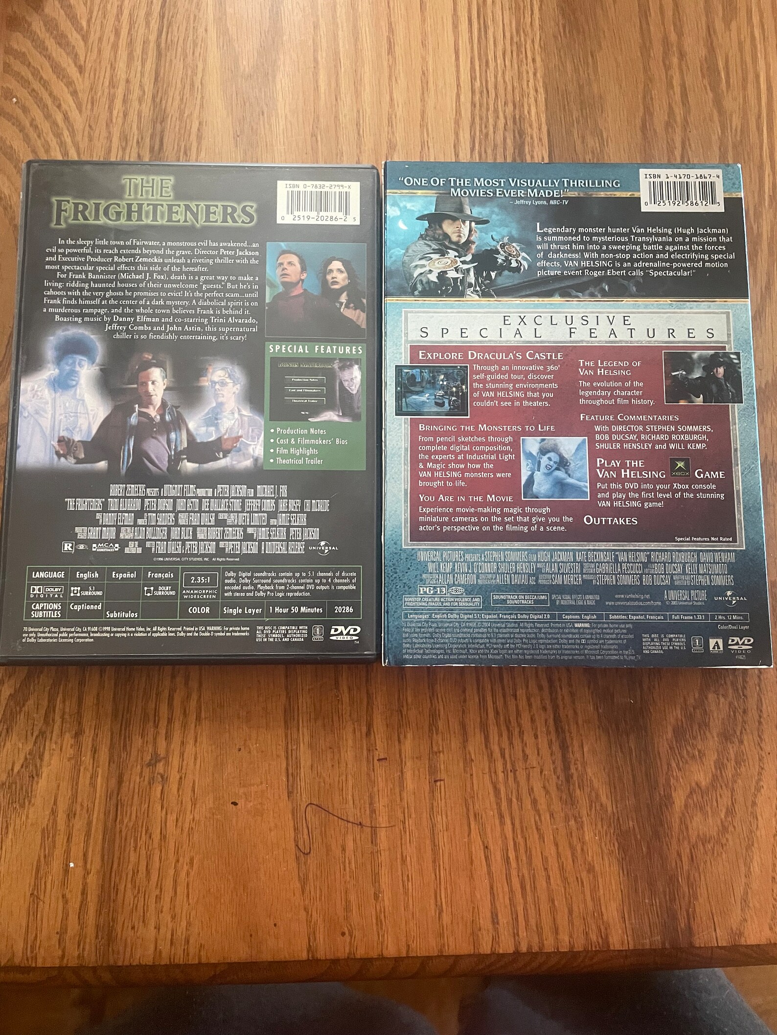 Van Helsing Dvd Used & the Frighteners Dvd Used - Etsy