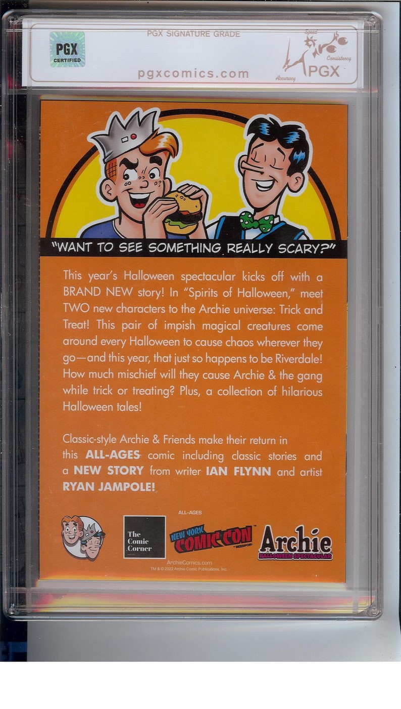 Archie Halloween Spectacular PGX 9.6 SS Signed by Dan Parent - Etsy