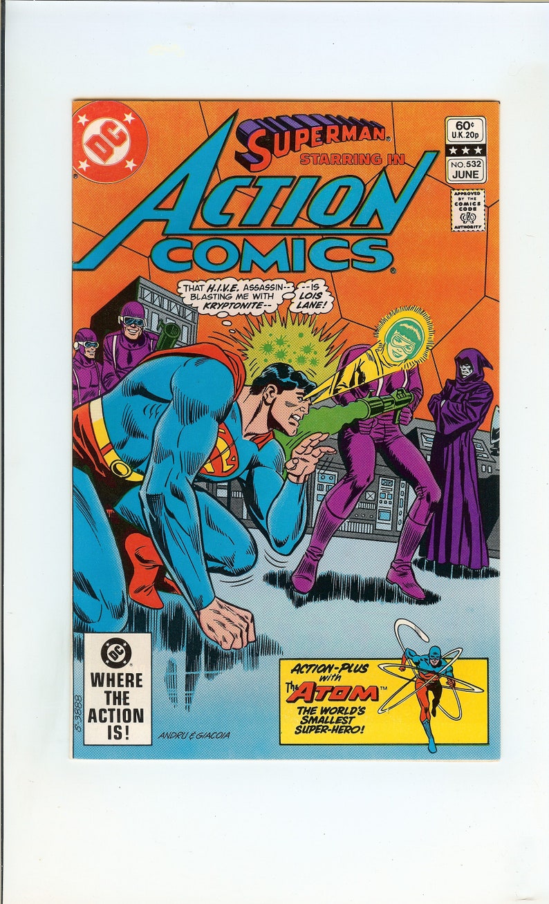 Action Comics #524 Vf , #532 Nm- , #533 Vf , #534 Nm , #535 Vf - Etsy