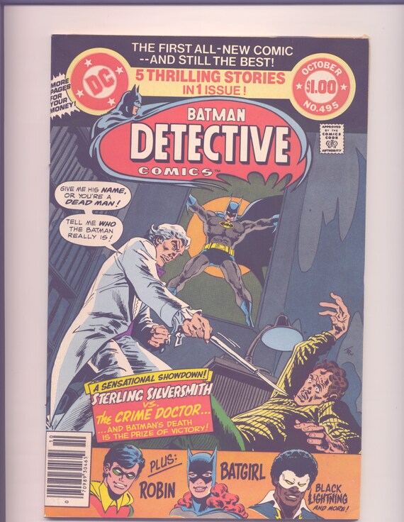 Detective Comics 495 Vf/nm 9.0 - Etsy