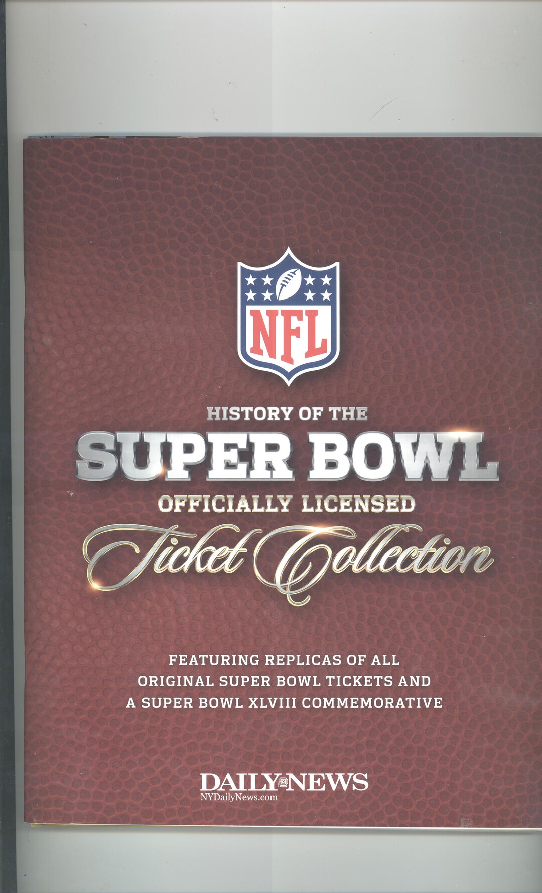 History of the Super Bowl Ticket Collection Daily News - Etsy
