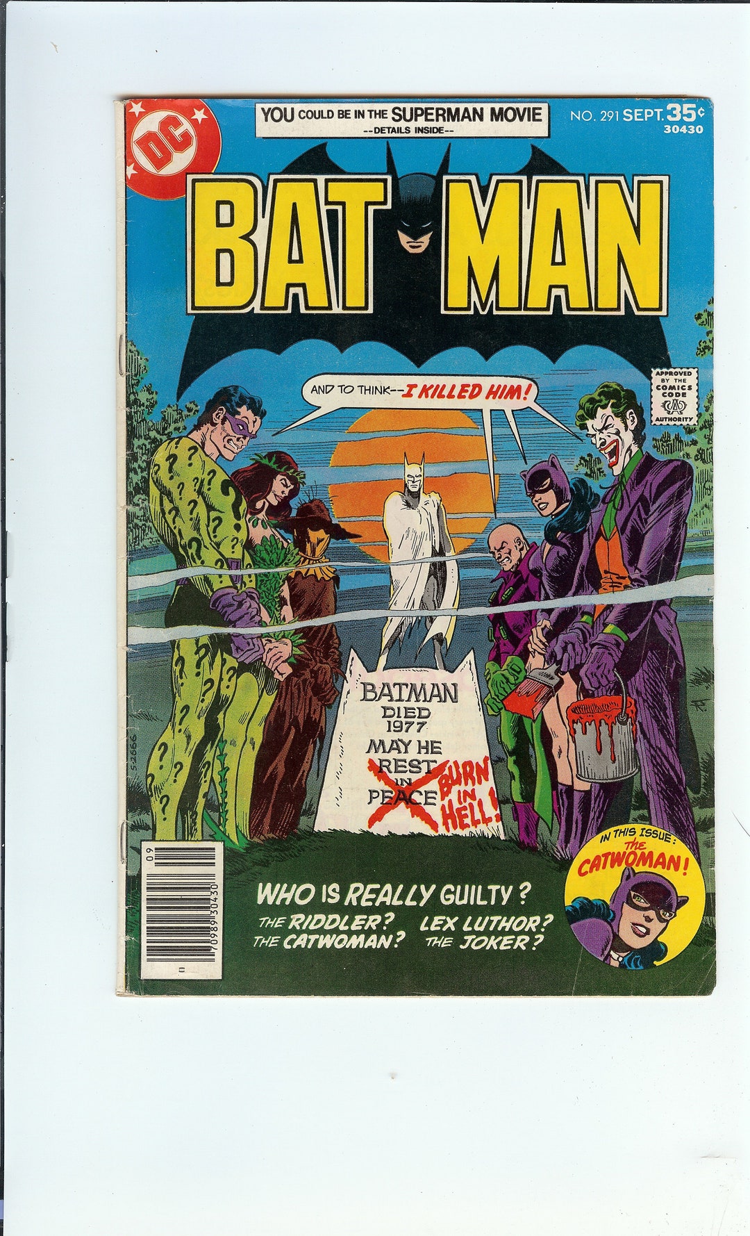Batman #291 Vg "classic Villians Cover" - Etsy