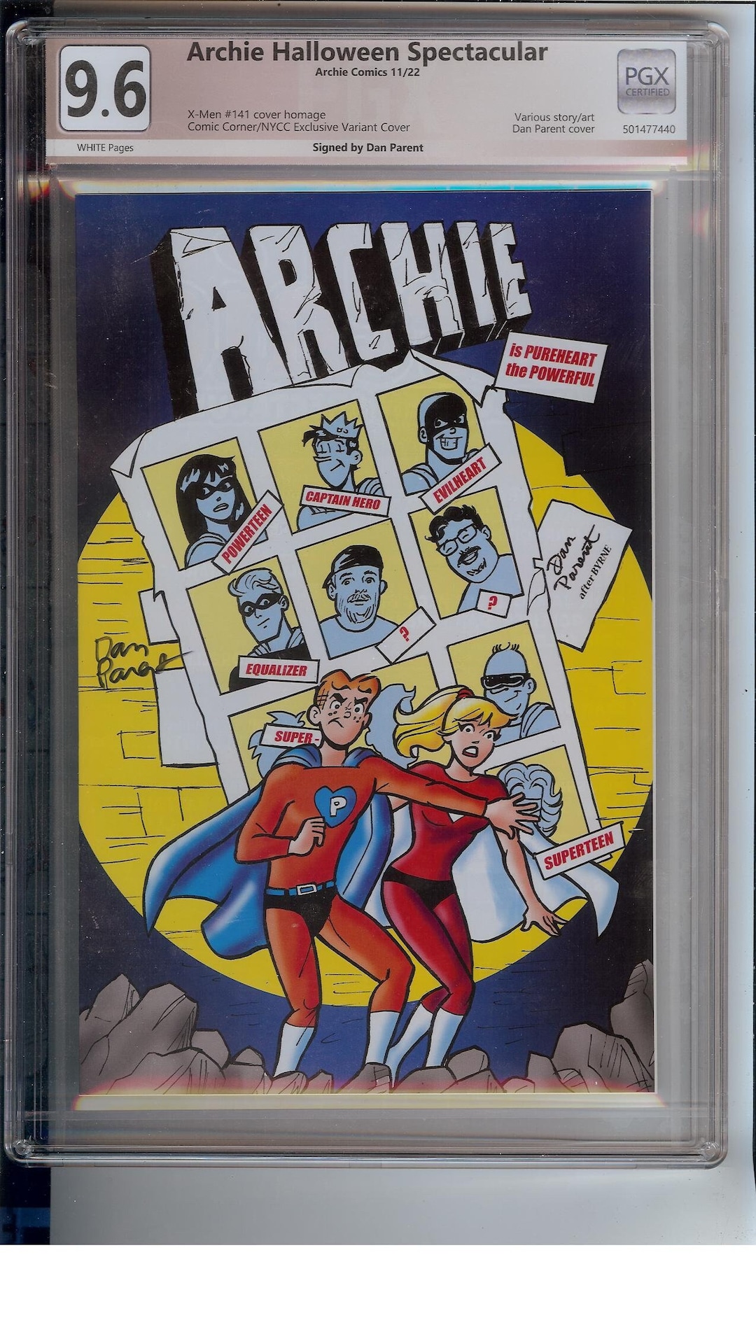 Archie Halloween Spectacular PGX 9.6 SS Signed by Dan Parent - Etsy