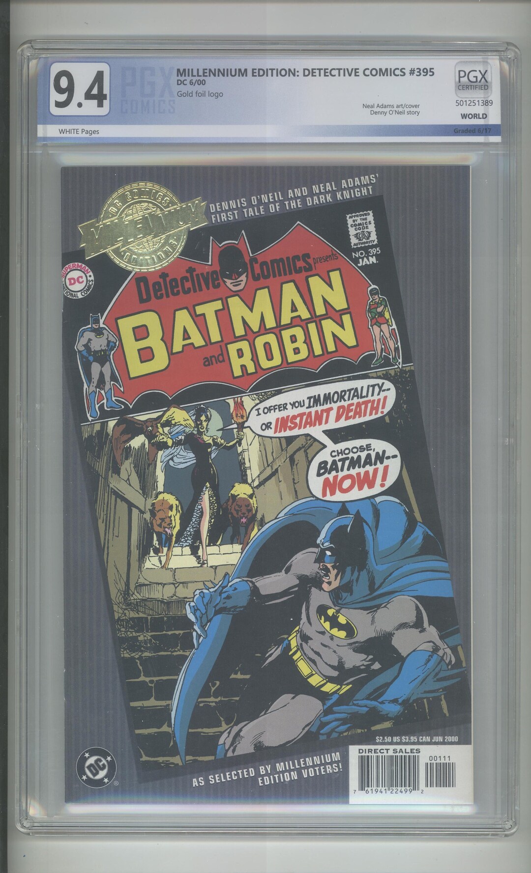 Millennium Edition:detective Comics #395 PGX 9.4 - Etsy