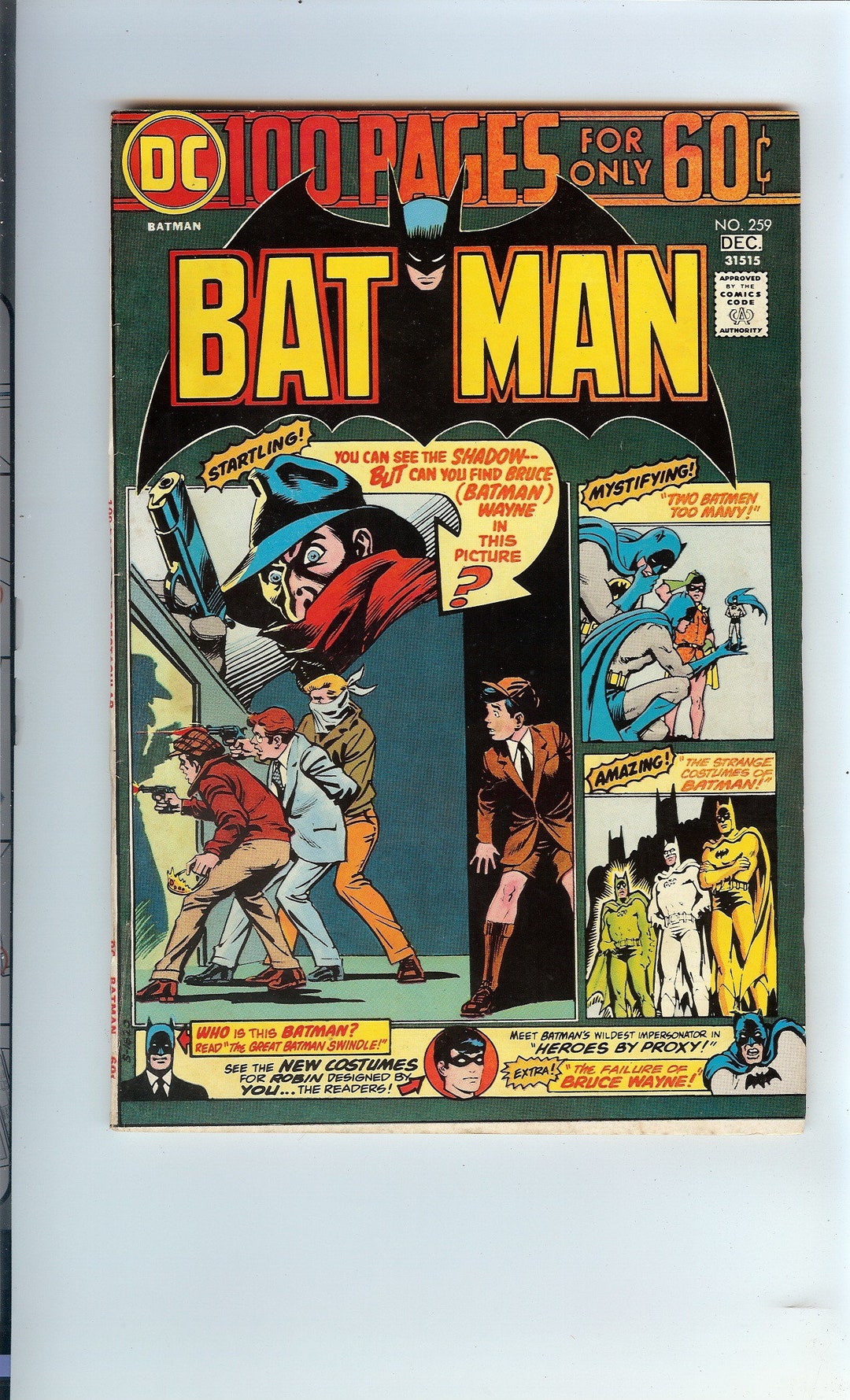 Batman 259 Fine/vf - Etsy