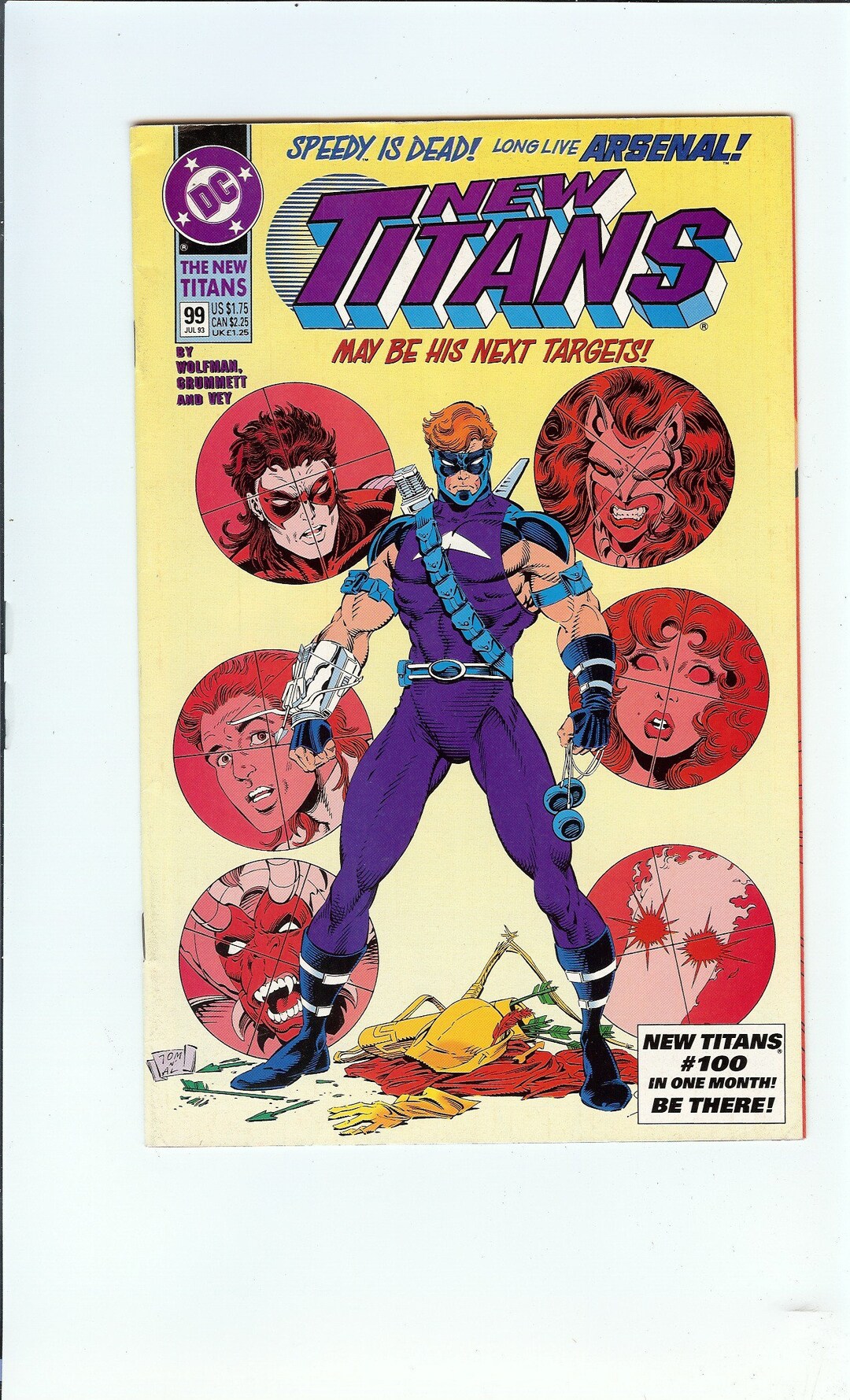 New Titans #99 Vf "1st Appearance of Arsenal" - Etsy