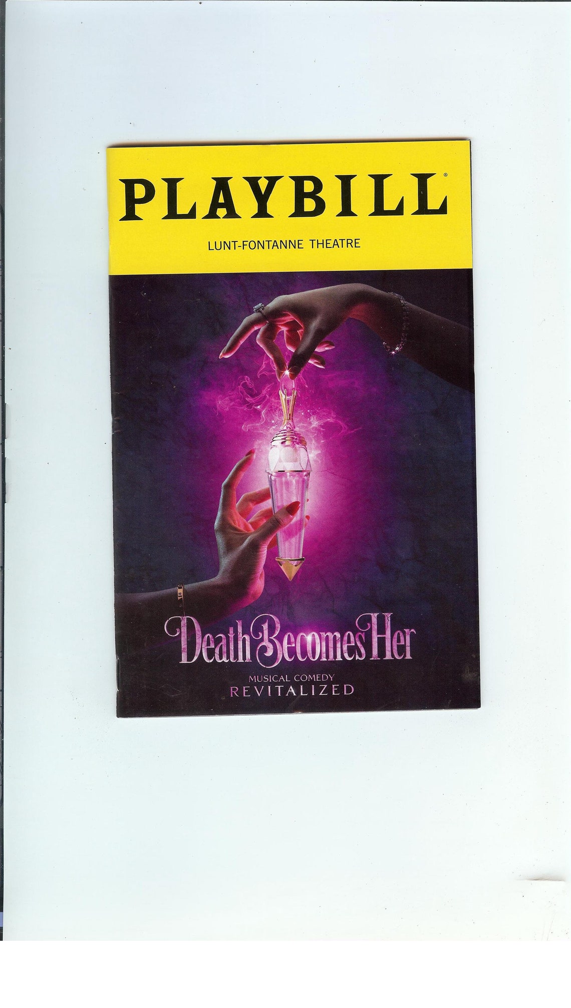 Playbill Death Becomes Her - Etsy