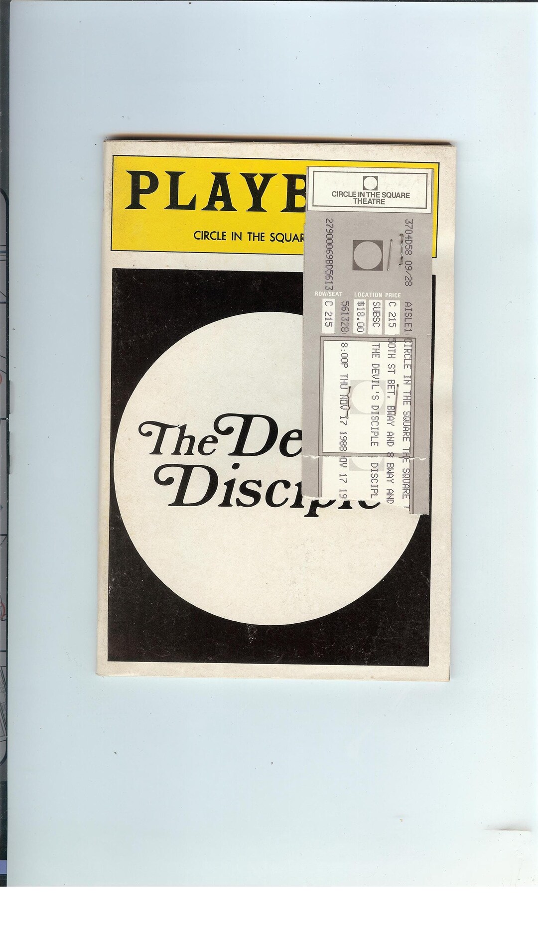 Playbill the Devils Disciple - Etsy