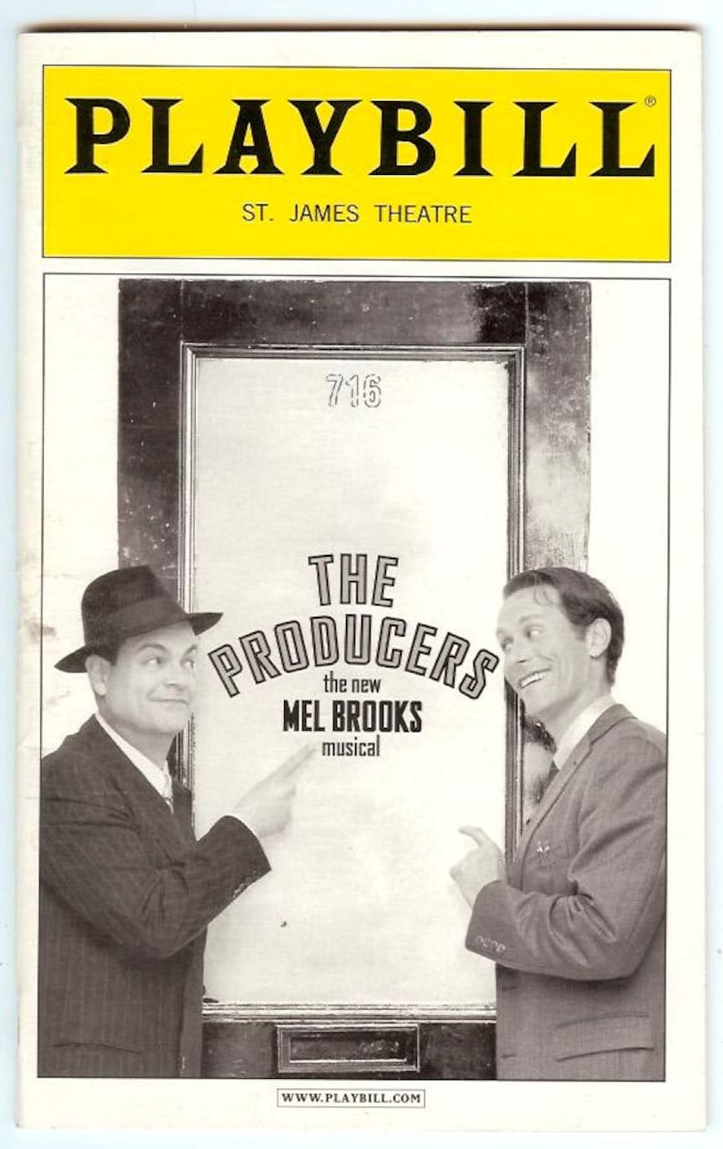 Playbill the Producers "mel Brooks" - Etsy