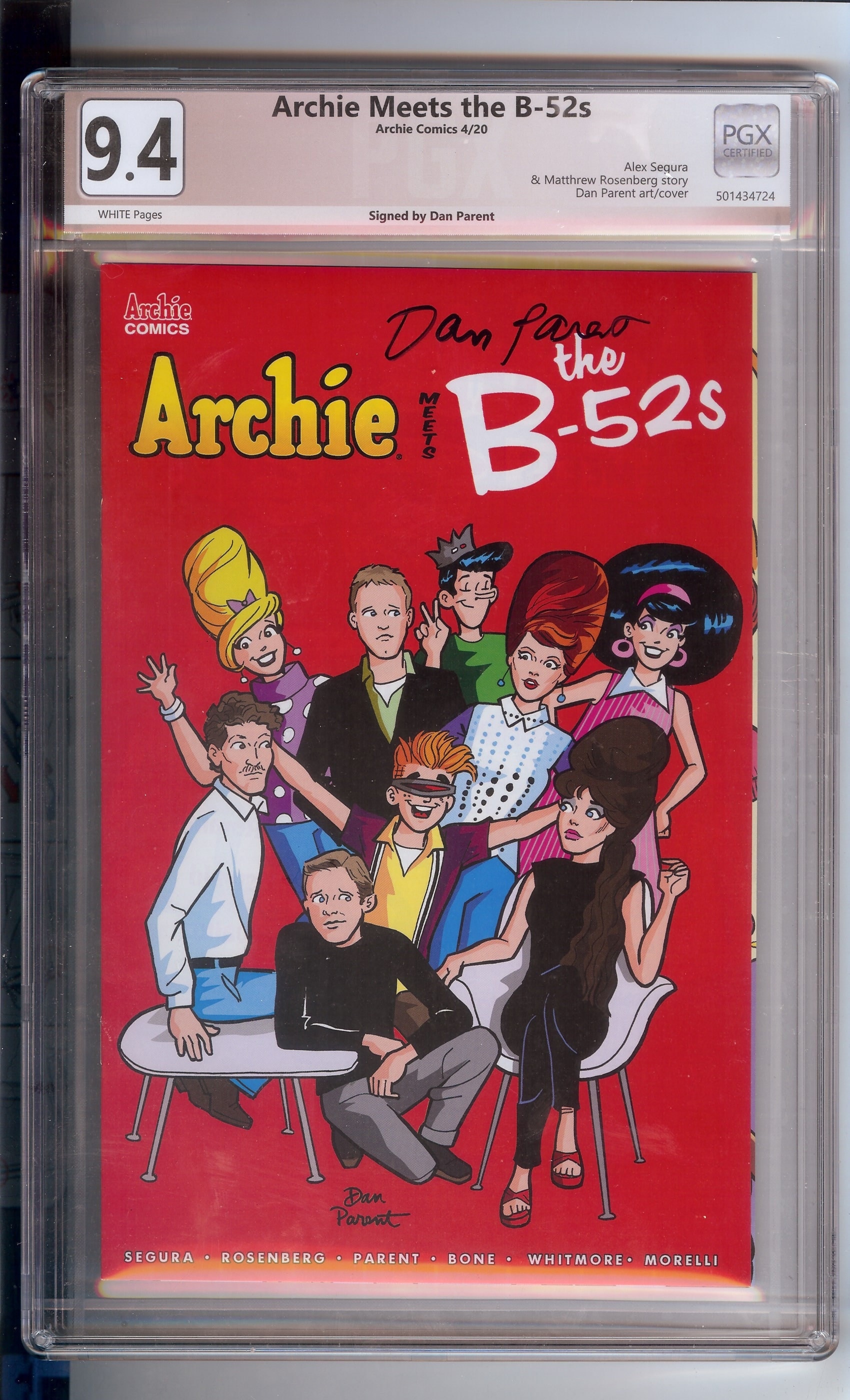 Archie Meets the B-52s PGX 9.4 SS signed by Dan Parent - Etsy