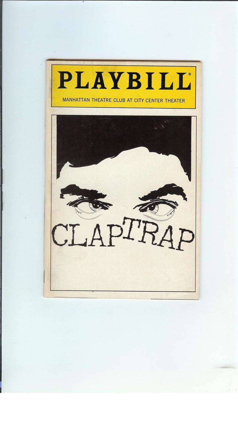 Playbill Claptrap - Etsy