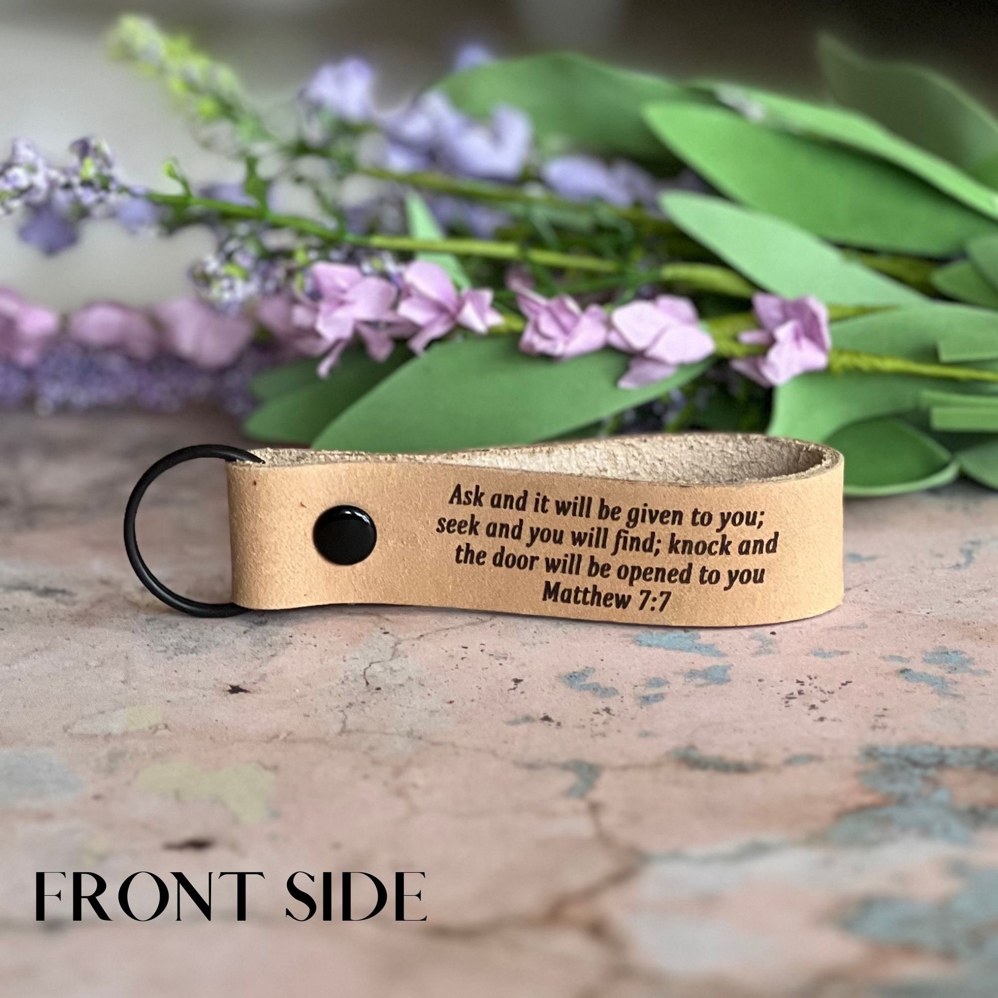 Personalized Leather Keychain. Custom Leather Keychain. Wedding Gift ...