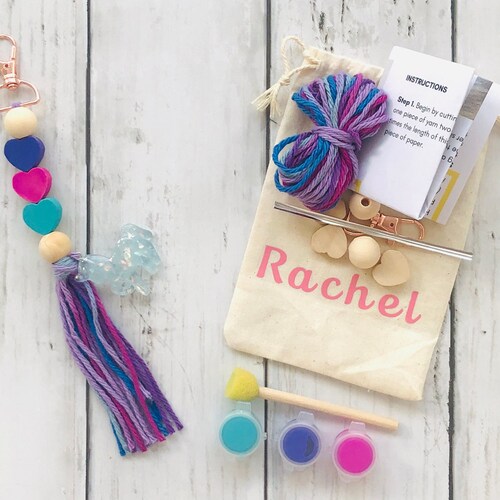 Backpack Charm Kit Birthday Party Activity Kit Personalized | Etsy