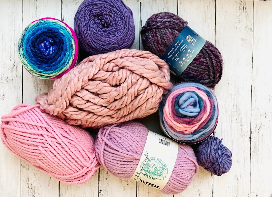 Yarn Destash, Yarn Variety Pack, Knitting Yarn Lot, Yarn for Weaving ...
