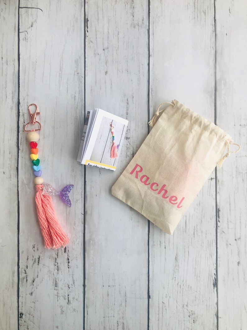 Backpack Charm Kit for Kids Craft Kit for Girls Personalized - Etsy