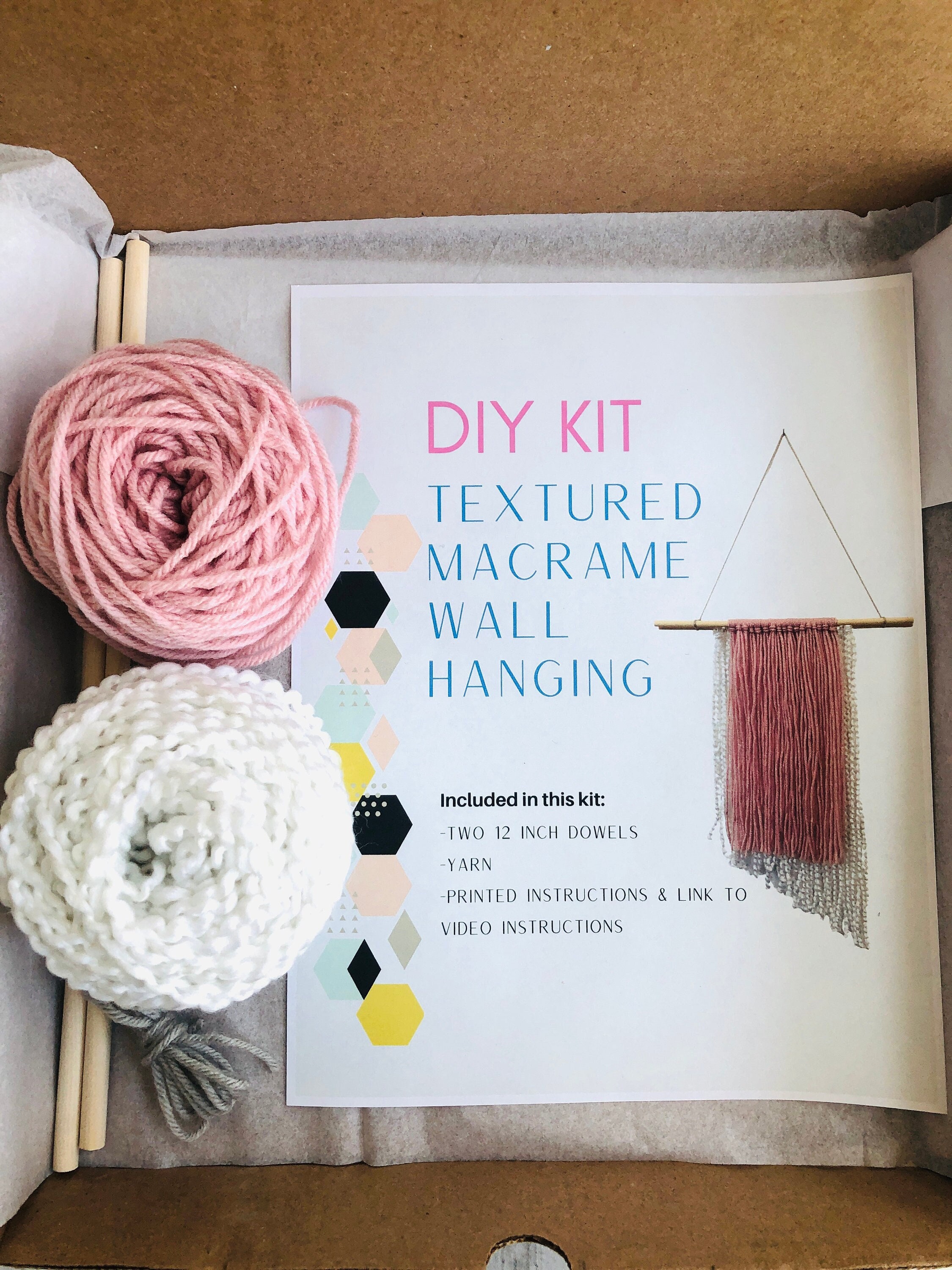 DIY Macrame Kit Beginner, DIY Craft Kit for Kids, Craft Kit for Teens ...