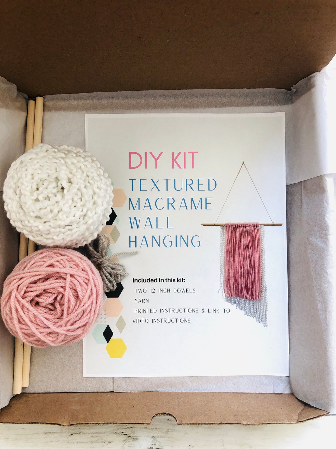 DIY Macrame Kit Beginner, DIY Craft Kit for Kids, Craft Kit for Teens ...