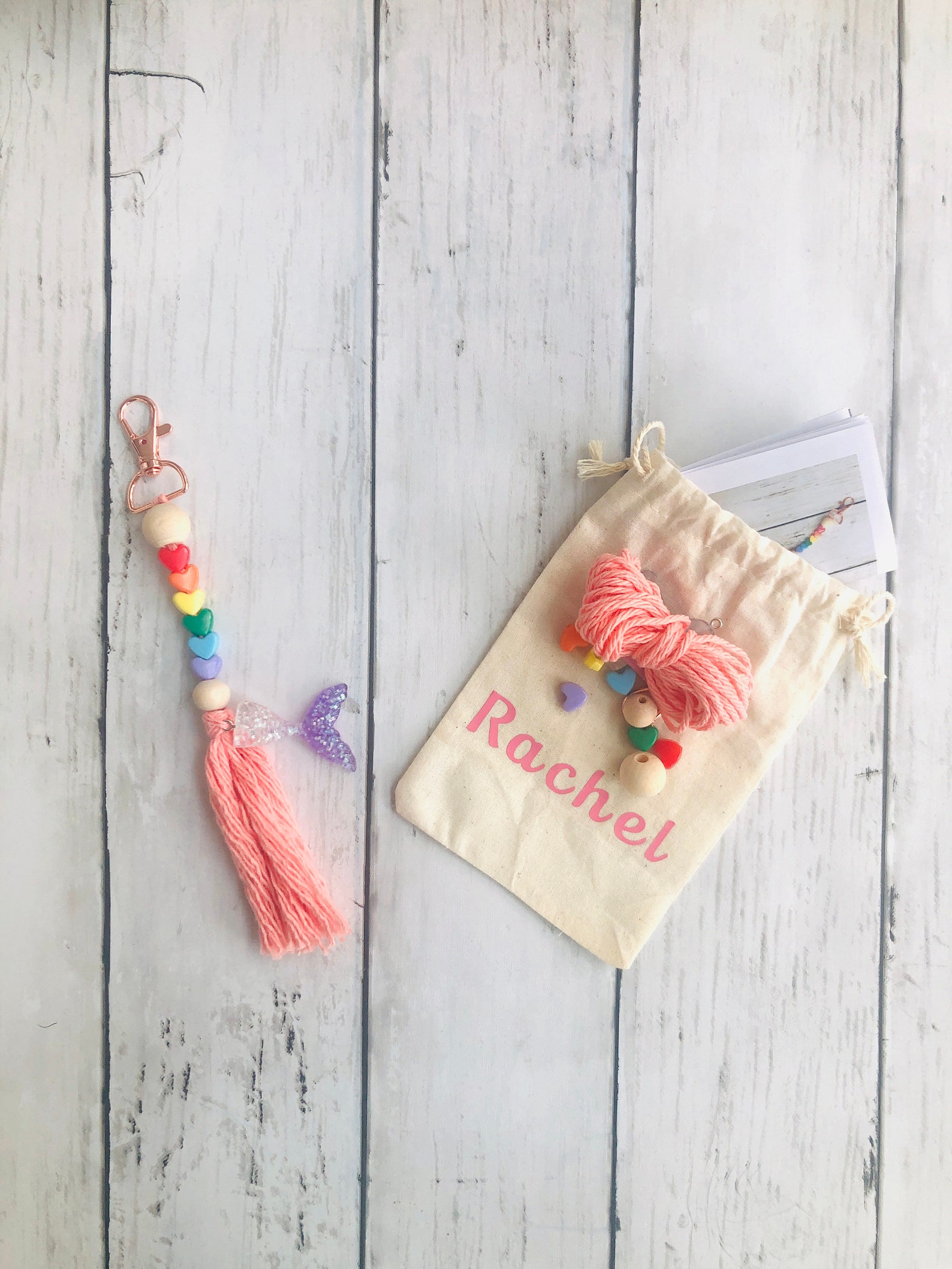 Backpack Charm Kit for Kids Craft Kit for Girls Personalized - Etsy