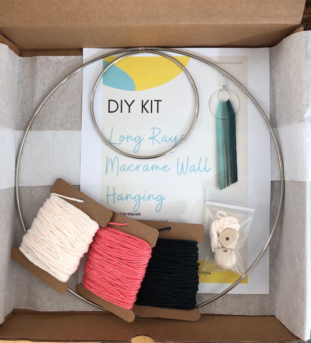 DIY Macrame Kit Beginner, Macrame Wall Hanging Kit Beginner, Bridal ...