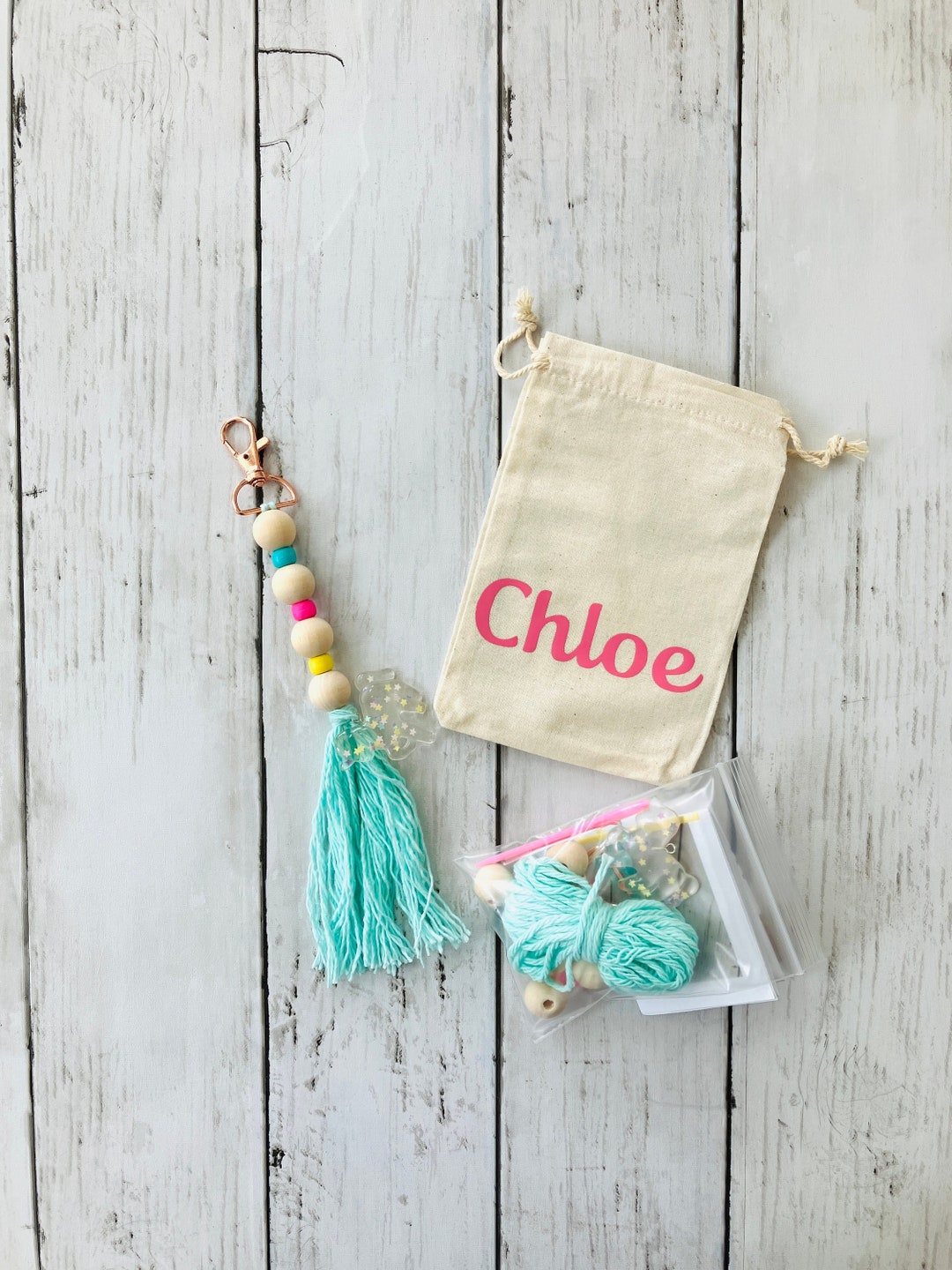 Backpack Charm Kit, DIY Craft Kit for Girls, Birthday Party Activity ...