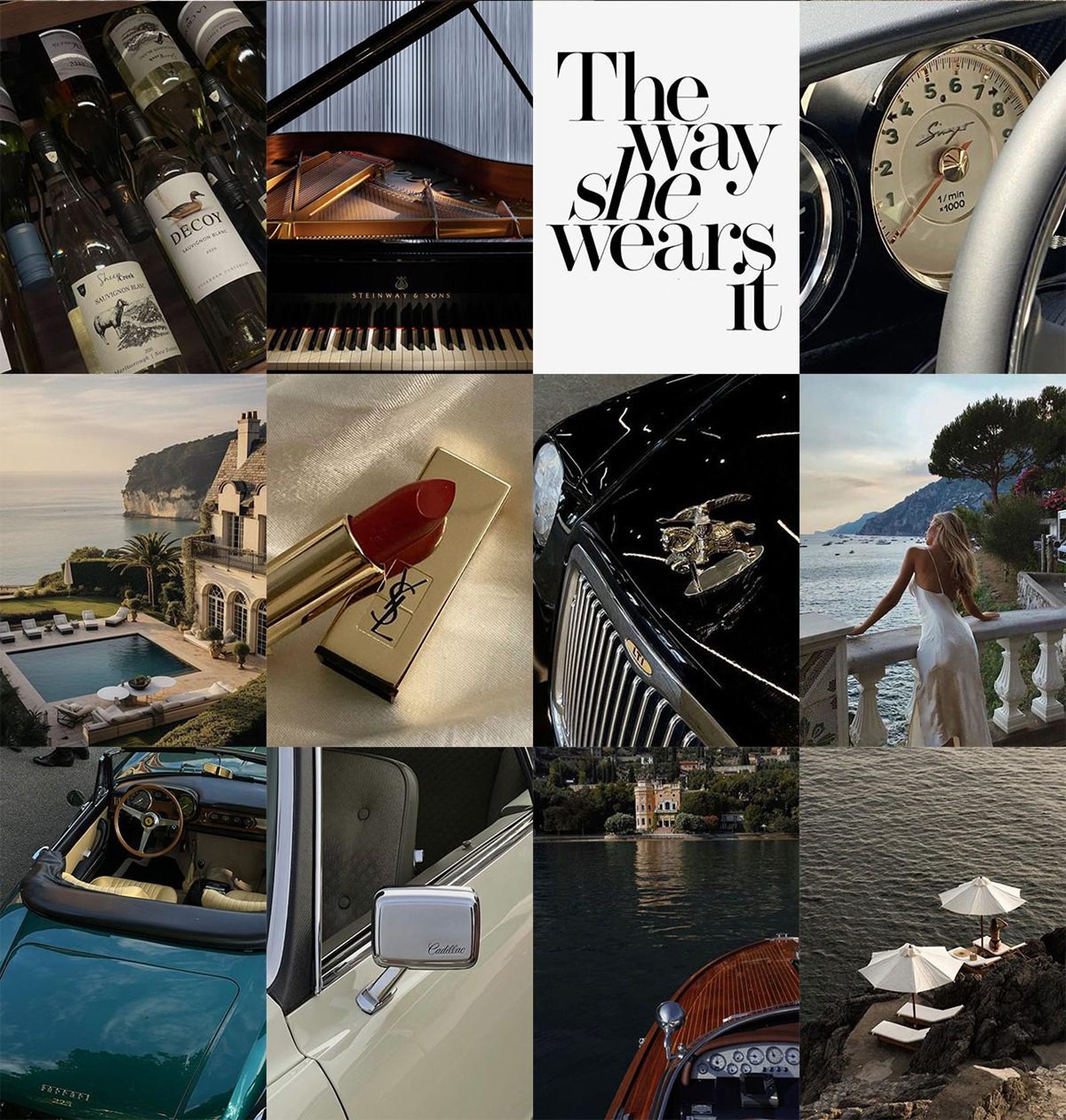 80 PCS | Old Money Aesthetic Photo Collage Kit | Rich Aesthetic Photo ...