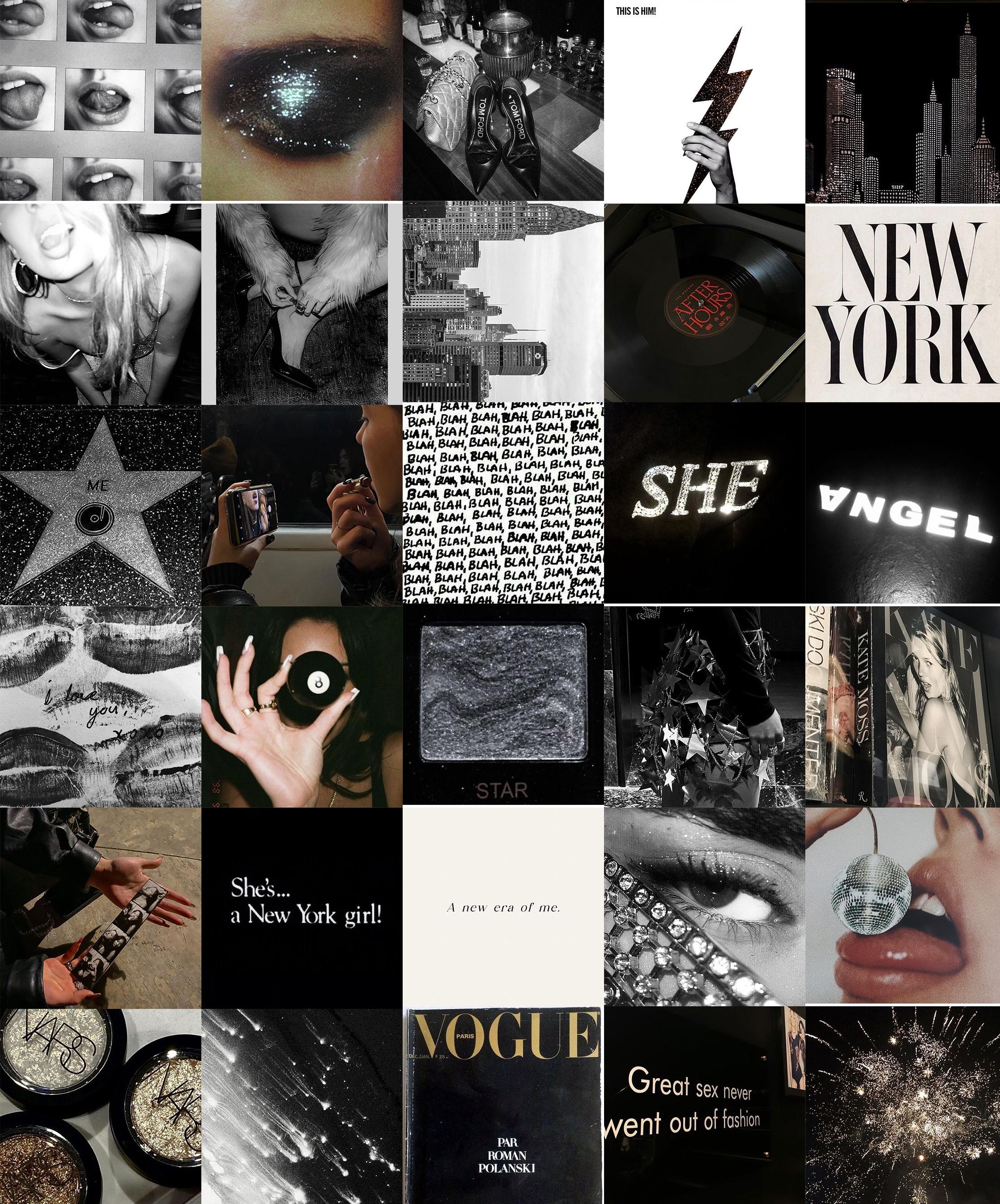 100 PCS | Stargirl Aesthetic Photo Collage | Stargirl Photo Collage ...