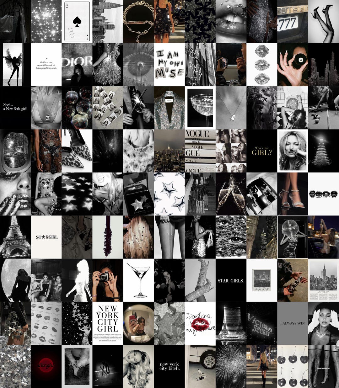100 PCS | Stargirl Aesthetic Wall Photo Collage | Stargirl Photo ...