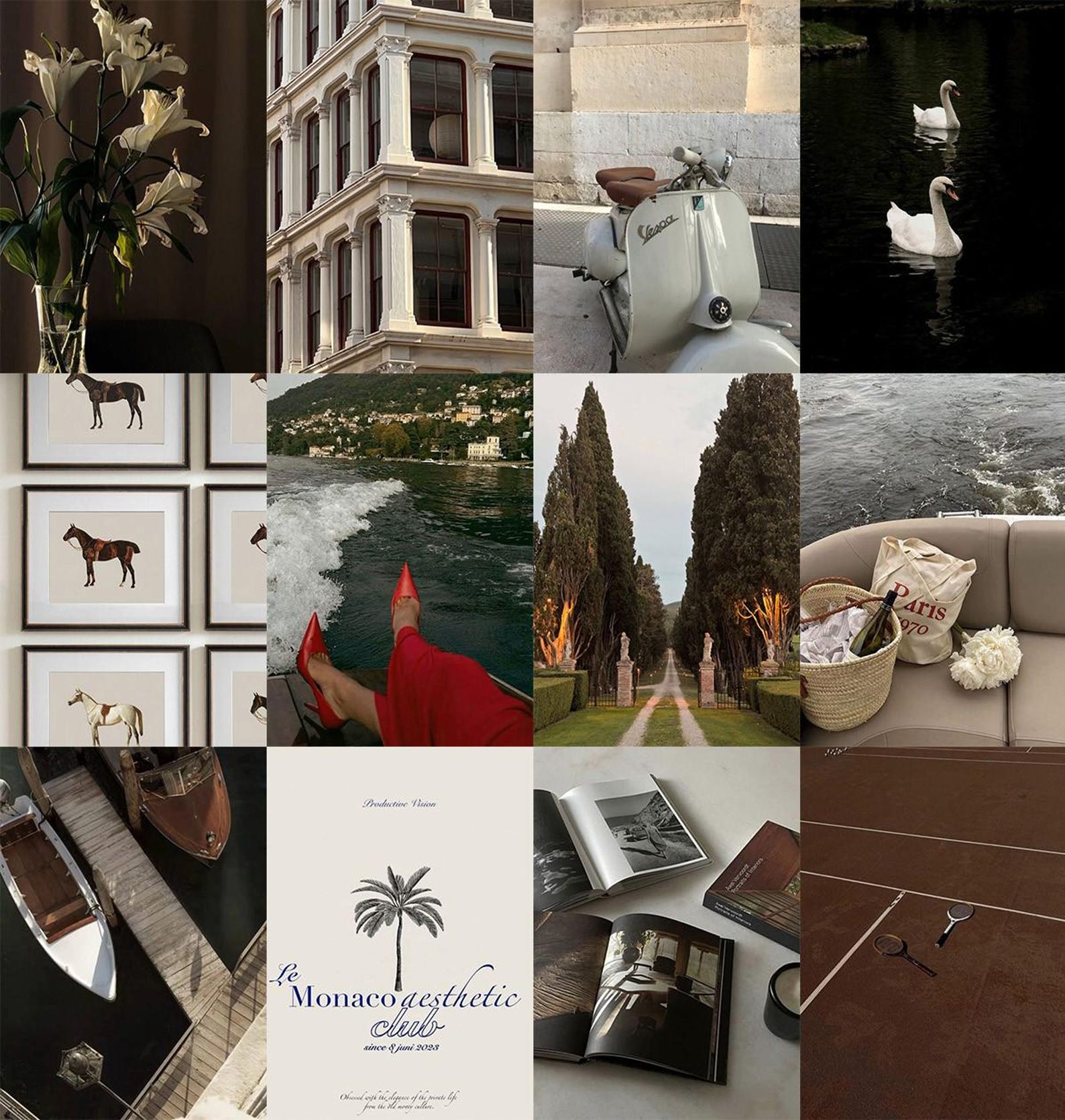 80 PCS | Old Money Aesthetic Photo Collage Kit | Rich Aesthetic Photo ...