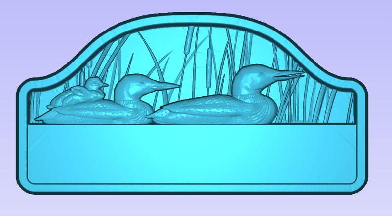 Loon Sign STL File for Cnc Routers and 3d Printers - Etsy
