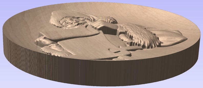 Santa and His List STL File for Cnc Routers and 3d Printers - Etsy