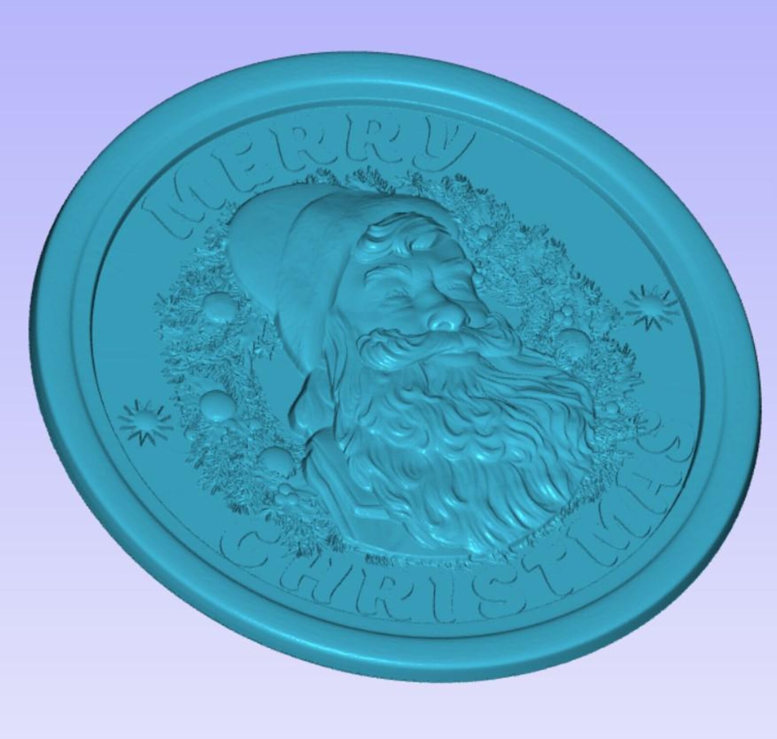 Christmas Santa STL File for Cnc Routers and 3d Printers - Etsy