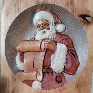 Santa and His List STL File for Cnc Routers and 3d Printers - Etsy