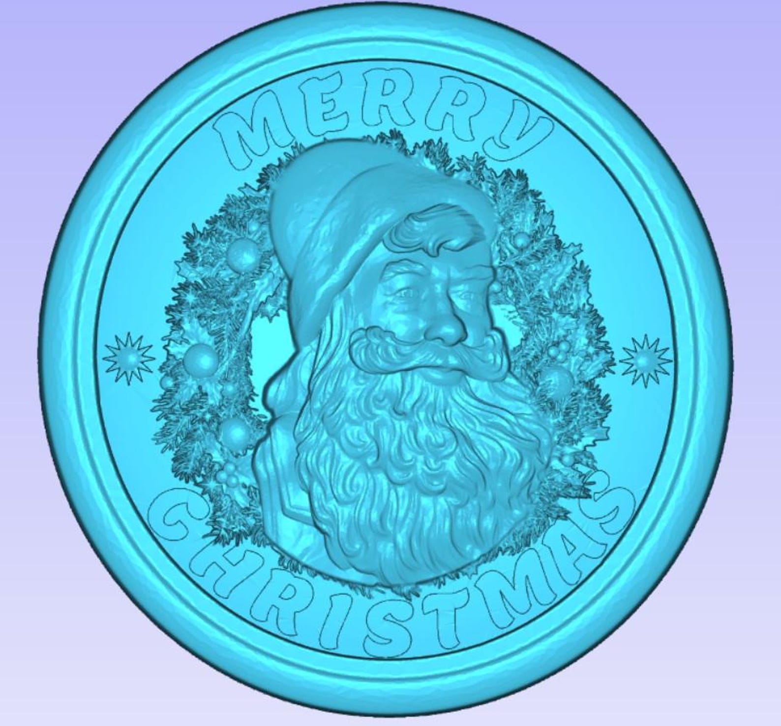 Christmas Santa STL File for Cnc Routers and 3d Printers - Etsy
