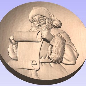 Santa and His List STL File for Cnc Routers and 3d Printers - Etsy