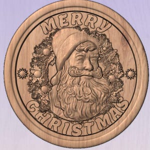 Christmas Santa STL File for Cnc Routers and 3d Printers - Etsy