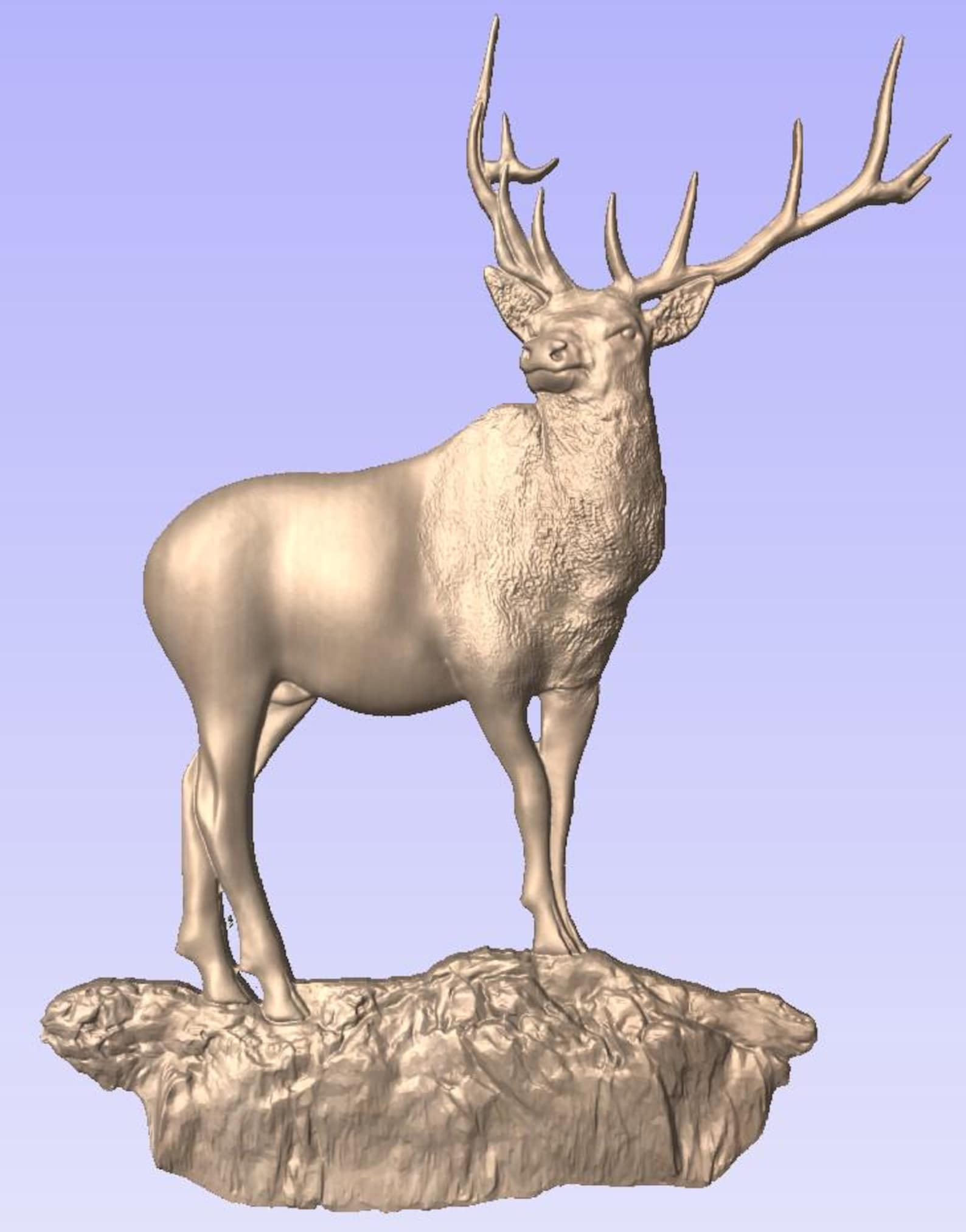 Elk on a Ledge STL File for Cnc Routers and 3d Printers - Etsy