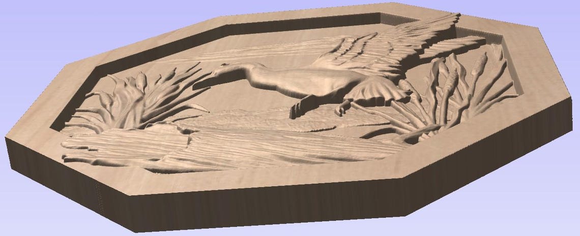 Flying Duck Octagon STL File for CNC Routers and 3D Printers - Etsy