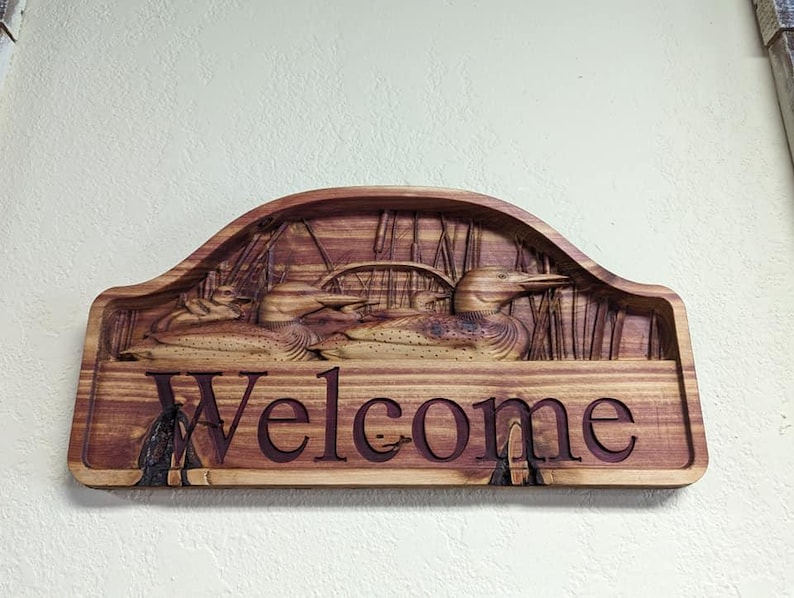 Loon Sign STL File for Cnc Routers and 3d Printers - Etsy