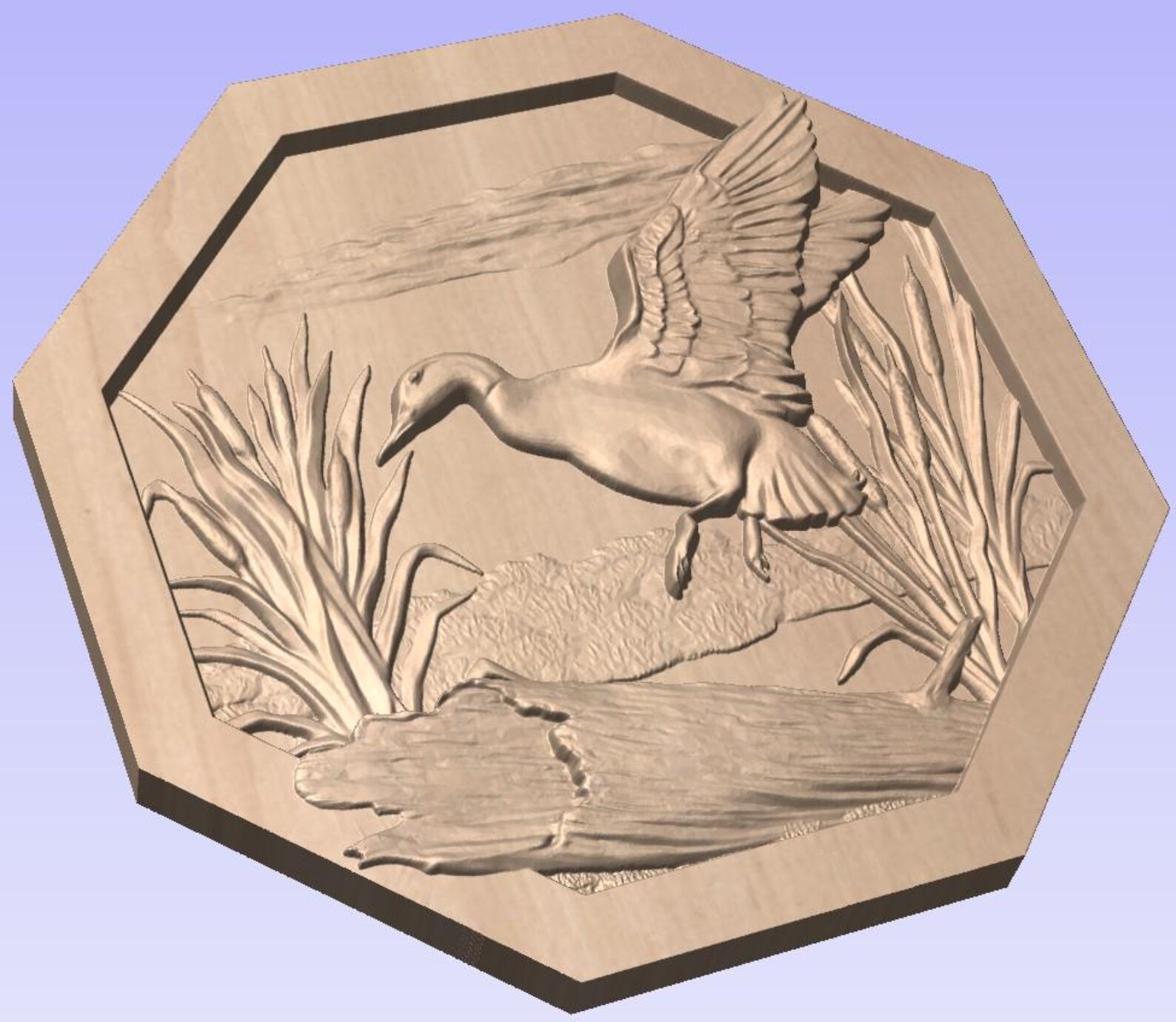 Flying Duck Octagon STL File for CNC Routers and 3D Printers - Etsy