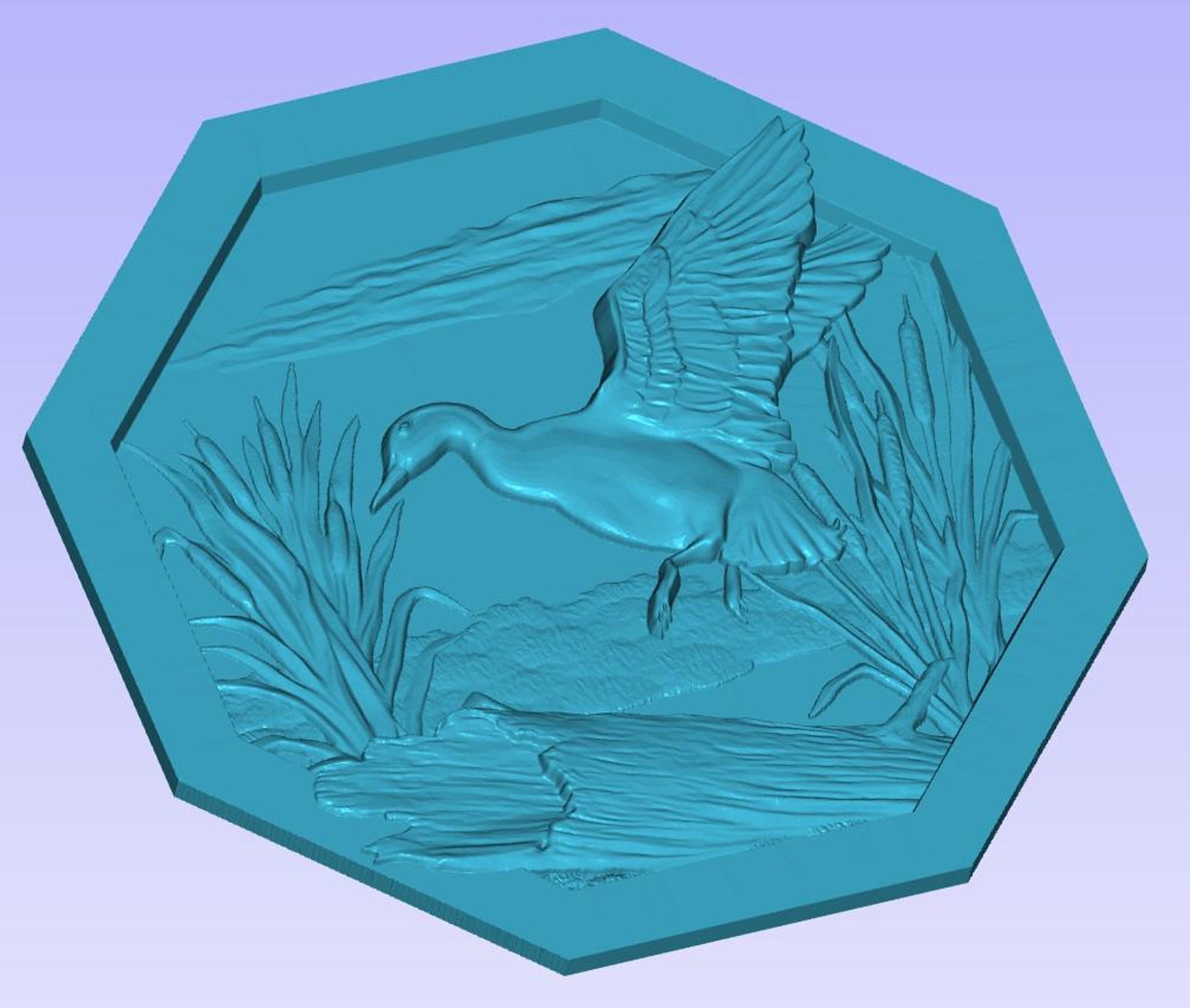 Flying Duck Octagon STL File for CNC Routers and 3D Printers - Etsy