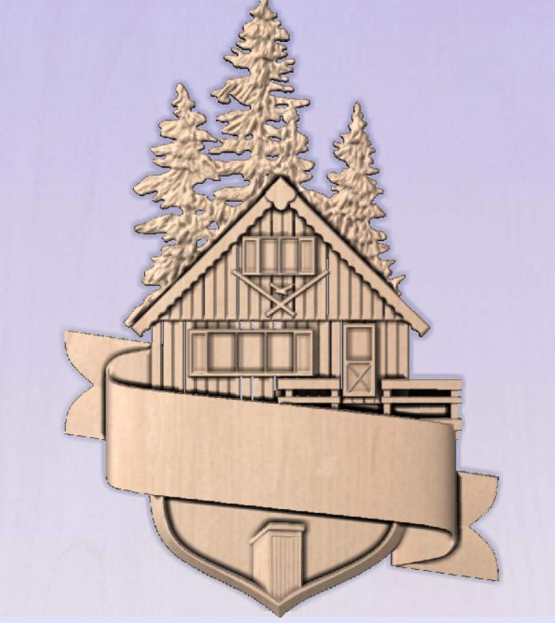 Cabin Plaque Sign STL File - Etsy