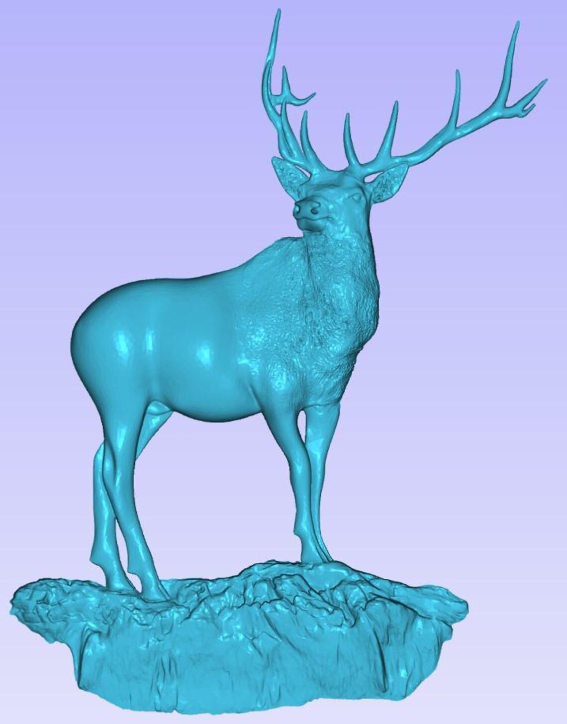 Elk on a Ledge STL File for Cnc Routers and 3d Printers - Etsy